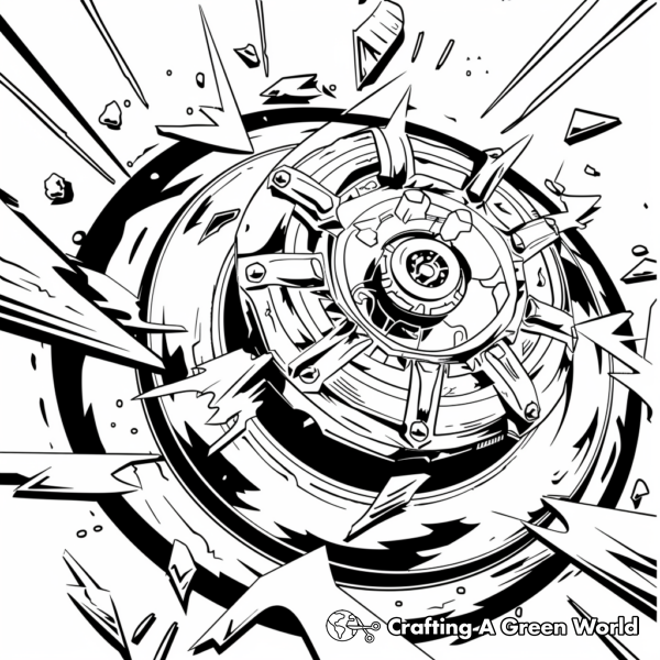 Beyblade Coloring Pages - Free & Printable!