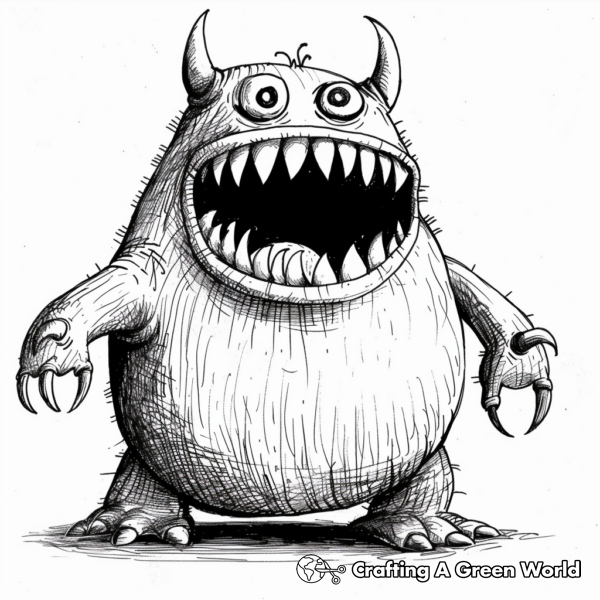 Silly Monster Coloring Pages - Free & Printable!