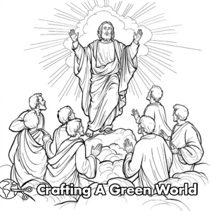 Transfiguration Coloring Pages - Free & Printable!
