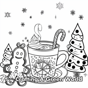 Hot Chocolate Coloring Pages - Free & Printable!