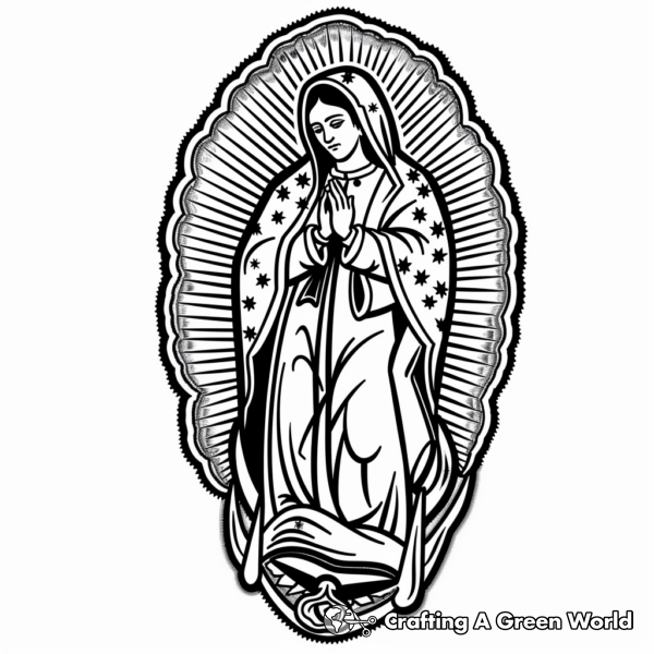 Virgen De Guadalupe Coloring Pages - Free & Printable!