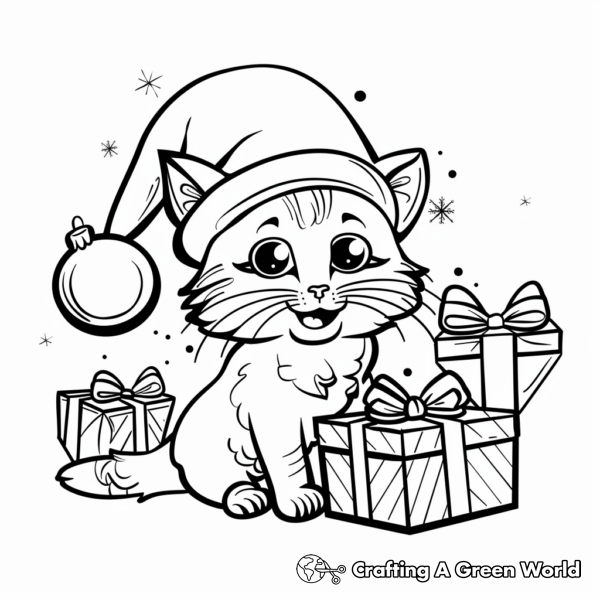 Christmas Animal Coloring Pages - Free & Printable!
