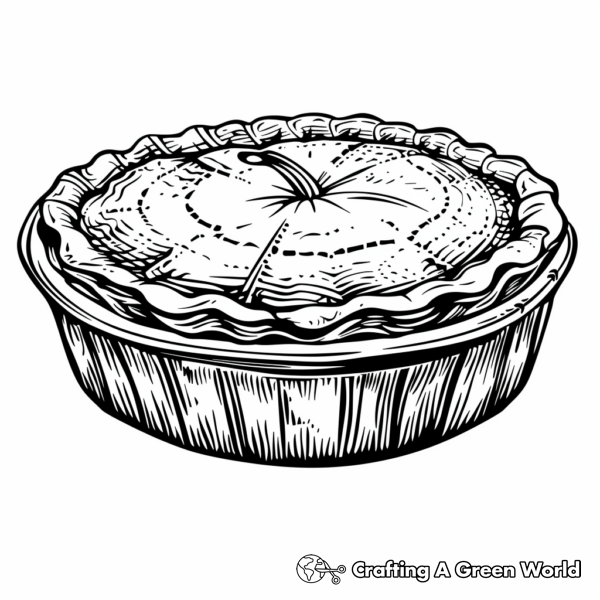 Pumpkin Pie Coloring Pages - Free & Printable!
