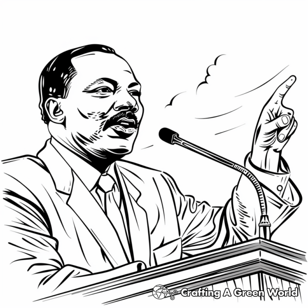 I Have A Dream Coloring Pages - Free & Printable!
