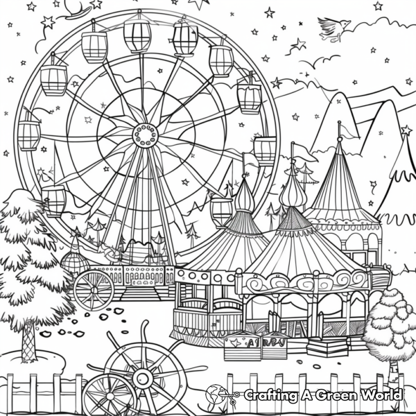 Carnival Coloring Pages - Free & Printable!