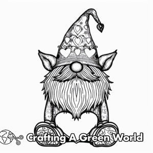 Valentine's Day Gnome Coloring Pages - Free & Printable!