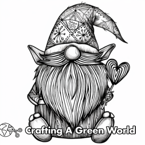 Valentine's Day Gnome Coloring Pages - Free & Printable!