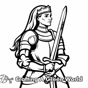 Joan Of Arc Coloring Pages - Free & Printable!