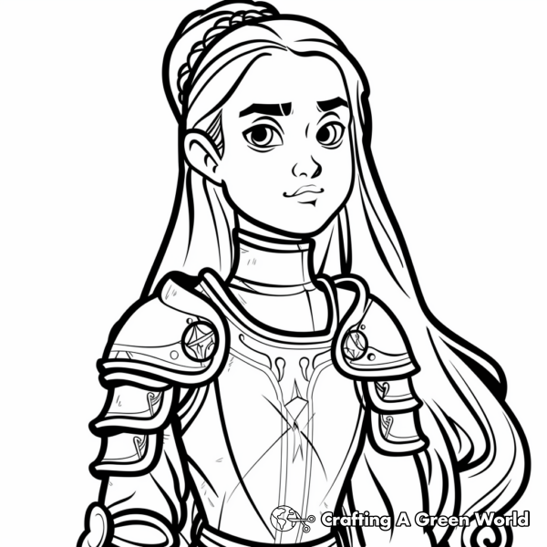 Joan Of Arc Coloring Pages - Free & Printable!