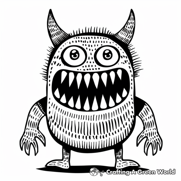 Silly Monster Coloring Pages - Free & Printable!