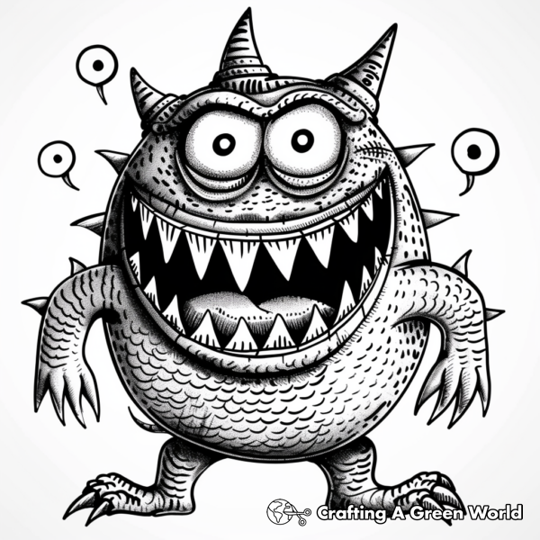Silly Monster Coloring Pages - Free & Printable!