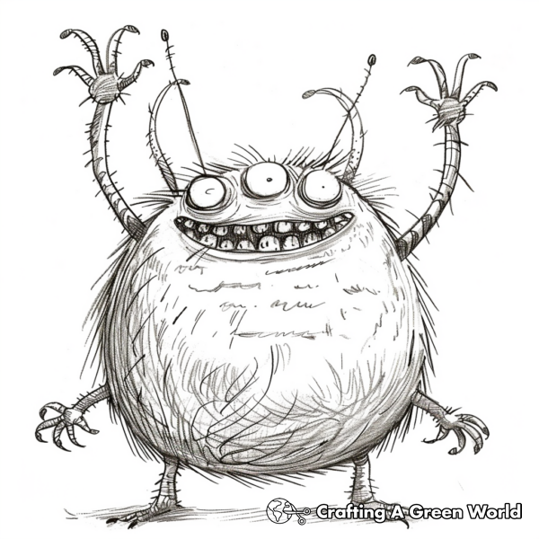 Silly Monster Coloring Pages - Free & Printable!