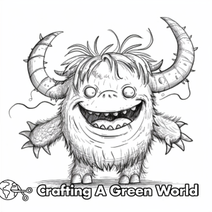 Silly Monster Coloring Pages - Free & Printable!