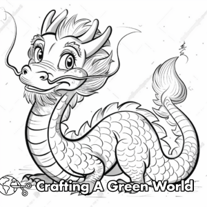 Chinese New Year Dragon Coloring Pages - Free & Printable!