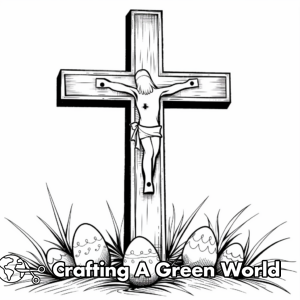 Easter Cross Coloring Pages - Free & Printable!