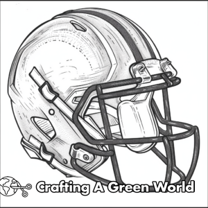 Football Helmet Coloring Pages - Free & Printable!