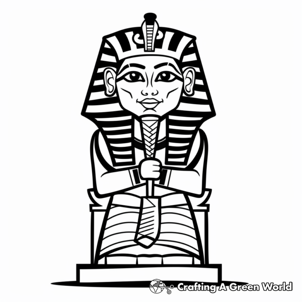 King Tut Coloring Pages - Free & Printable!