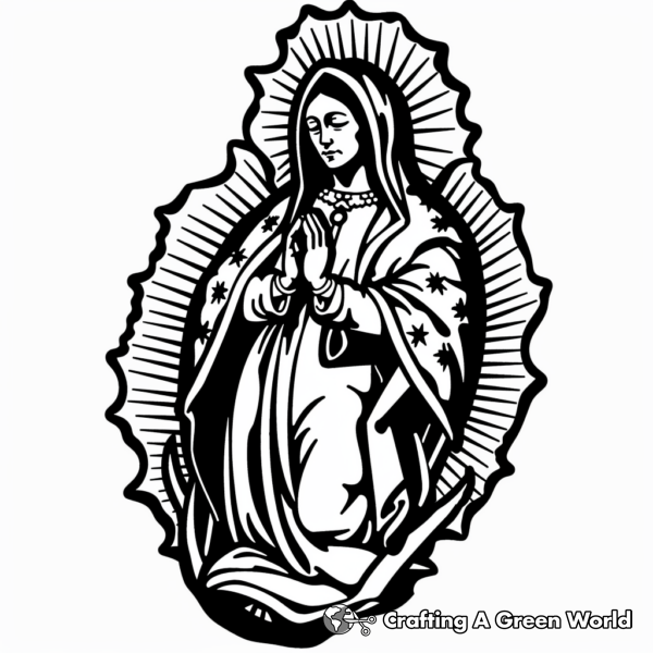 Virgen De Guadalupe Coloring Pages - Free & Printable!