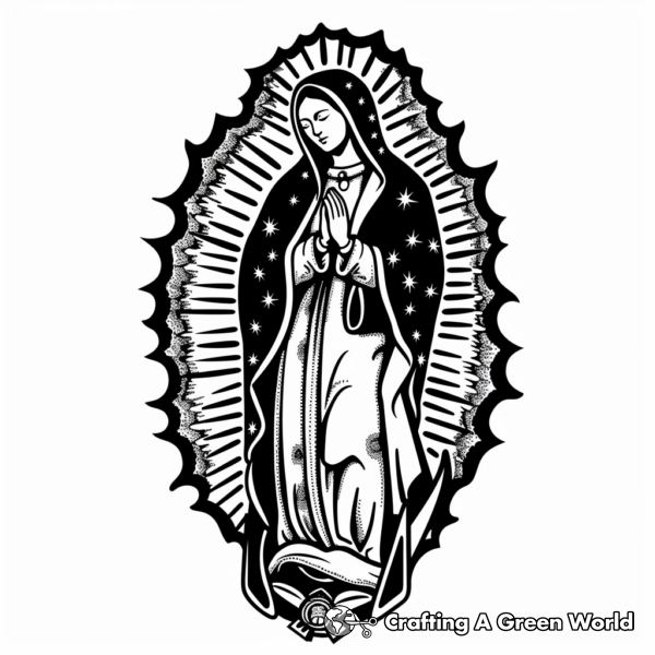 Virgen De Guadalupe Coloring Pages - Free & Printable!