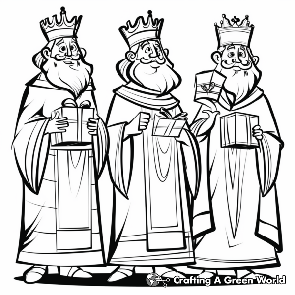 Wise Men Coloring Pages - Free & Printable!