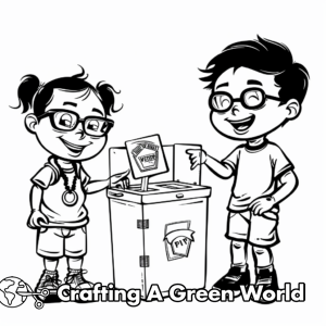 Voting Coloring Pages - Free & Printable!