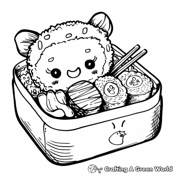 Simple Kawaii Food Coloring Pages - Free & Printable!