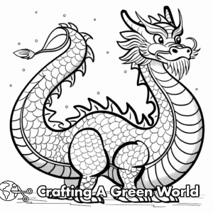 Chinese New Year Dragon Coloring Pages - Free & Printable!