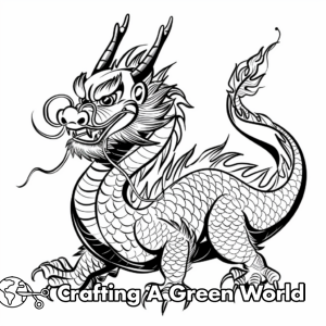 Chinese New Year Dragon Coloring Pages - Free & Printable!