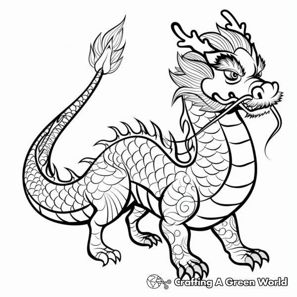 Chinese New Year Dragon Coloring Pages - Free & Printable!