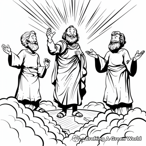 Transfiguration Coloring Pages - Free & Printable!