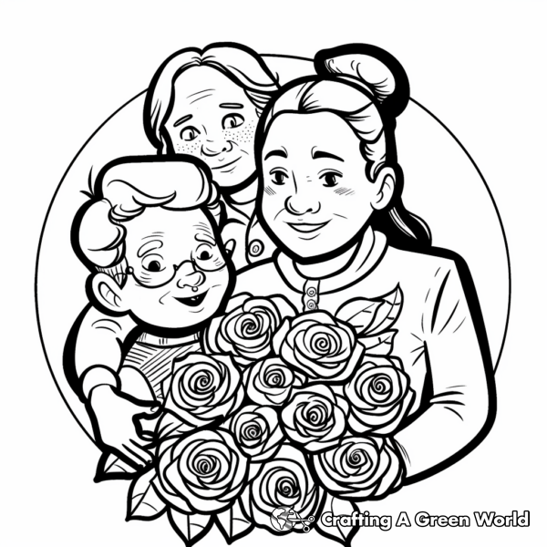 Happy Mothers Day Grandma Coloring Pages - Free & Printable!