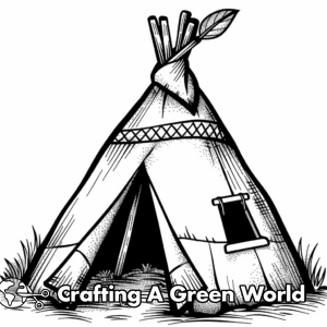 Tepee Coloring Pages - Free & Printable!