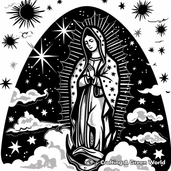 Virgen De Guadalupe Coloring Pages - Free & Printable!