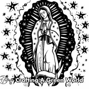 Virgen De Guadalupe Coloring Pages - Free & Printable!