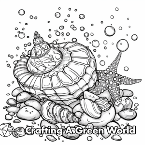 Seashell Coloring Pages - Free & Printable!
