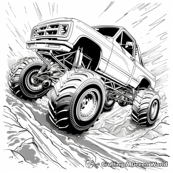 Four Wheeler Coloring Pages - Free & Printable!