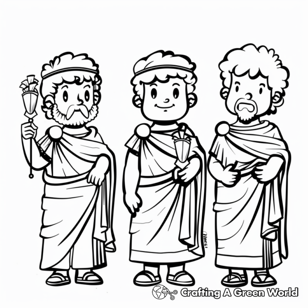 Toga Coloring Pages - Free & Printable!