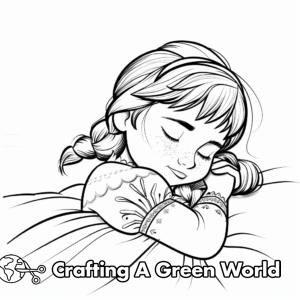 Frozen Little Anna Coloring Pages - Free & Printable!