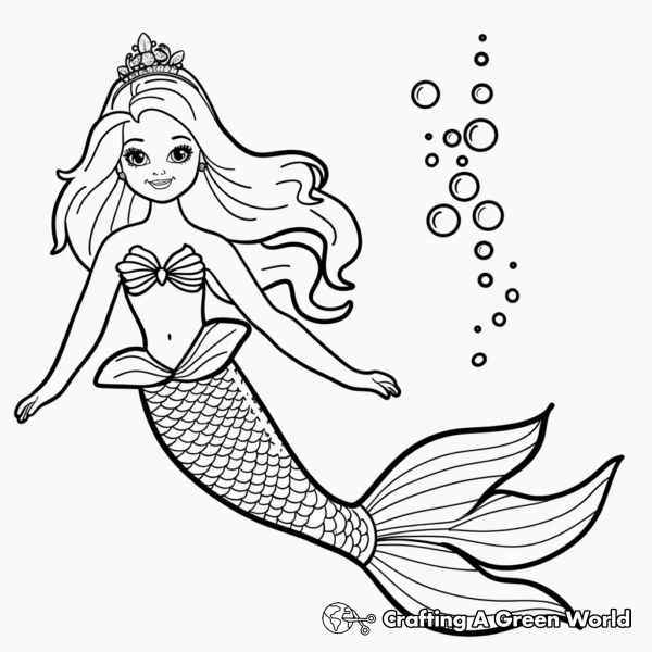 Barbie Mermaid Coloring Pages - Free & Printable!