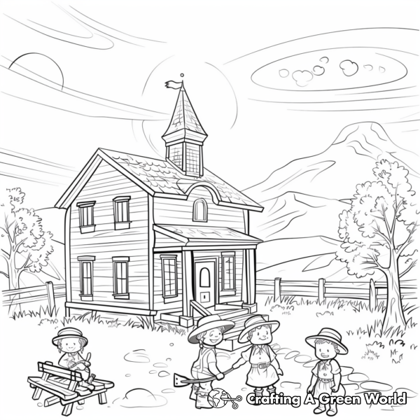 Pioneers Coloring Pages - Free & Printable!