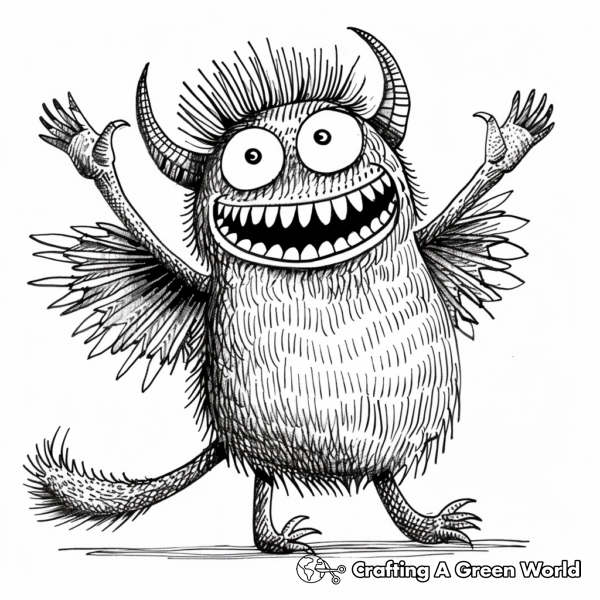 Silly Monster Coloring Pages - Free & Printable!