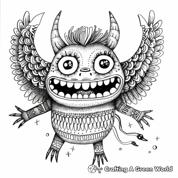 Silly Monster Coloring Pages - Free & Printable!