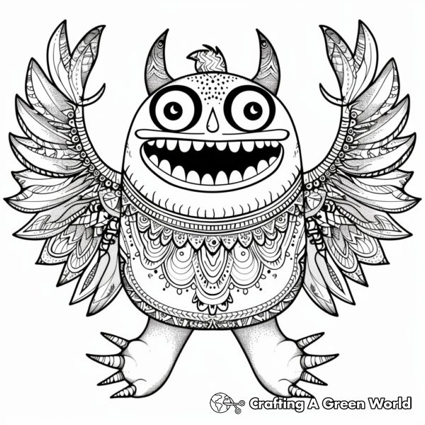 Silly Monster Coloring Pages - Free & Printable!