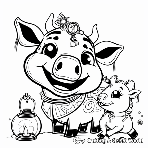 Chinese Zodiac Coloring Pages - Free & Printable!