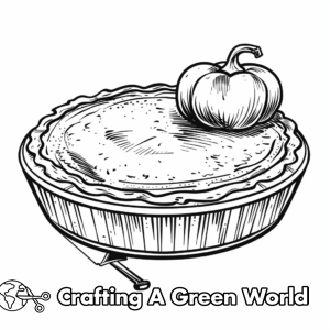 Pumpkin Pie Coloring Pages - Free & Printable!