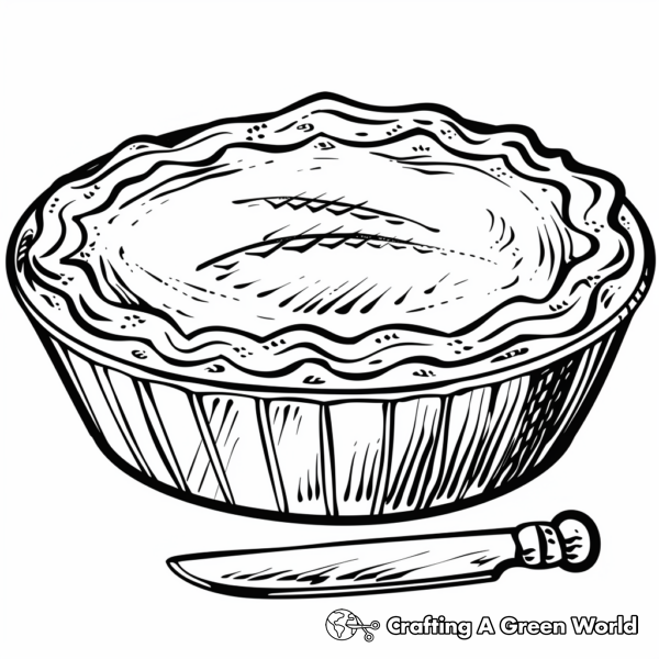 Pumpkin Pie Coloring Pages - Free & Printable!