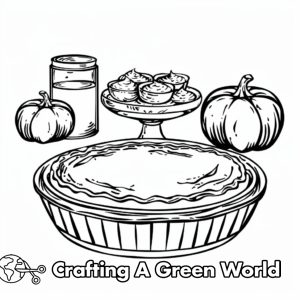 Pumpkin Pie Coloring Pages - Free & Printable!