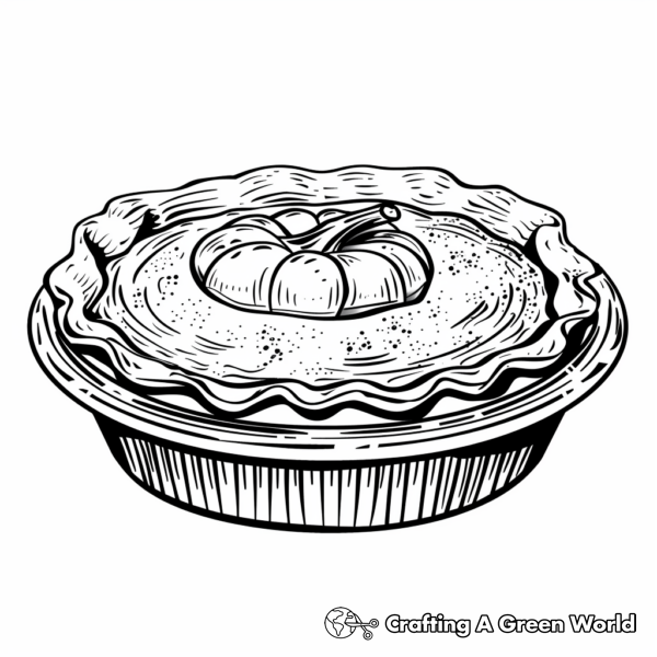 Pumpkin Pie Coloring Pages - Free & Printable!