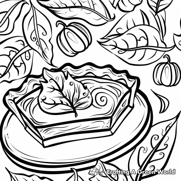 Pumpkin Pie Coloring Pages - Free & Printable!