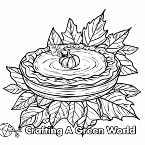 Pumpkin Pie Coloring Pages - Free & Printable!